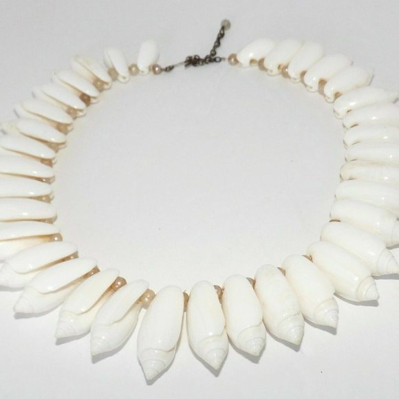Vintage | Jewelry | Vintage 94s 50s Hawaiian Shell Collar Necklace ...